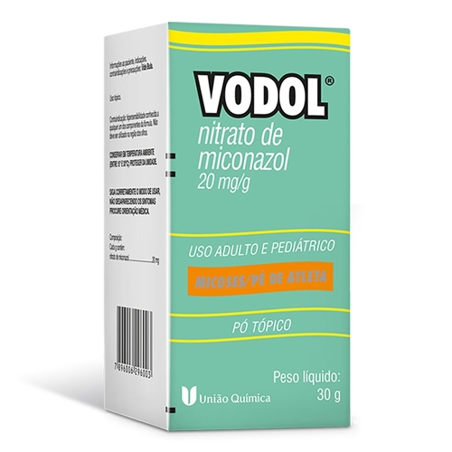 Vodol Nitrato de Miconazol 20mg/g Pó Tópico - 30g - Vodol Nitrato de ...