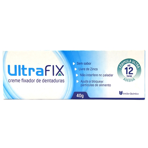 Creme Fixador de Dentadura UltraFix Sem Sabor 40g - Creme Fixador de ...